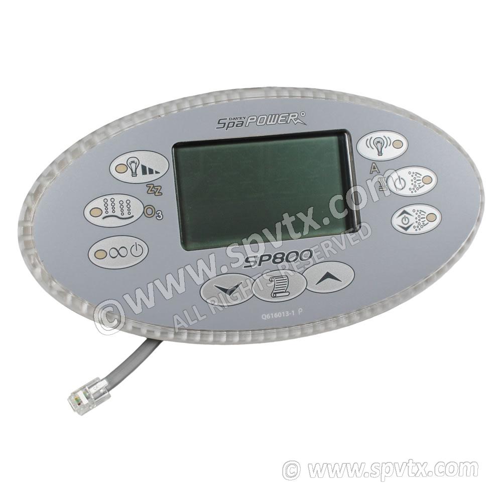(Davey) SP800 Touch Panel With Overlay – Aquarius Spa Parts